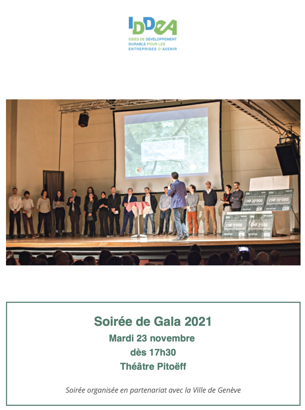 Soirée de clôture du Prix IDDEA | APRES-GE - Intranet